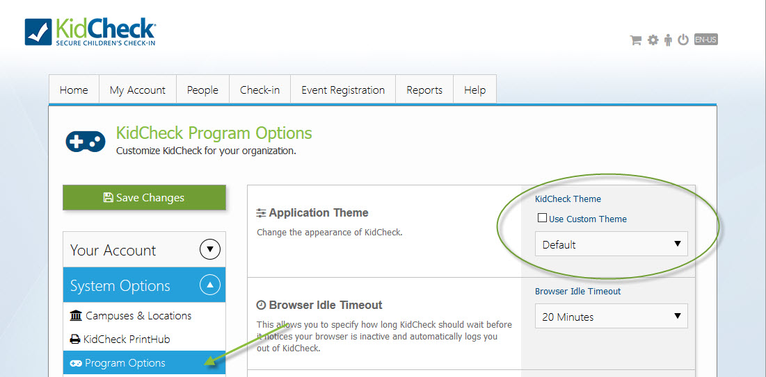 Check-in Station Themes - KidCheck