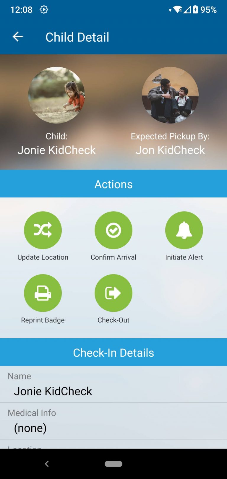 Admin Console Features - KidCheck