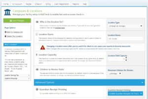 Guardian Check-in Receipts - KidCheck