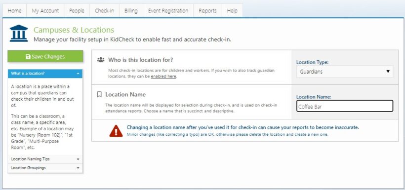 Guardian Location Tracking - KidCheck