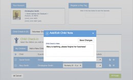 Children's Check-in Software Screenshots - www.kidcheck.com