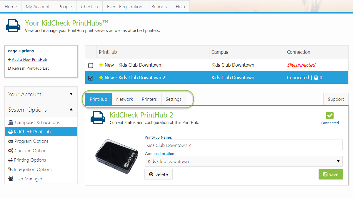 KidCheck PrintHub Setup - KidCheck