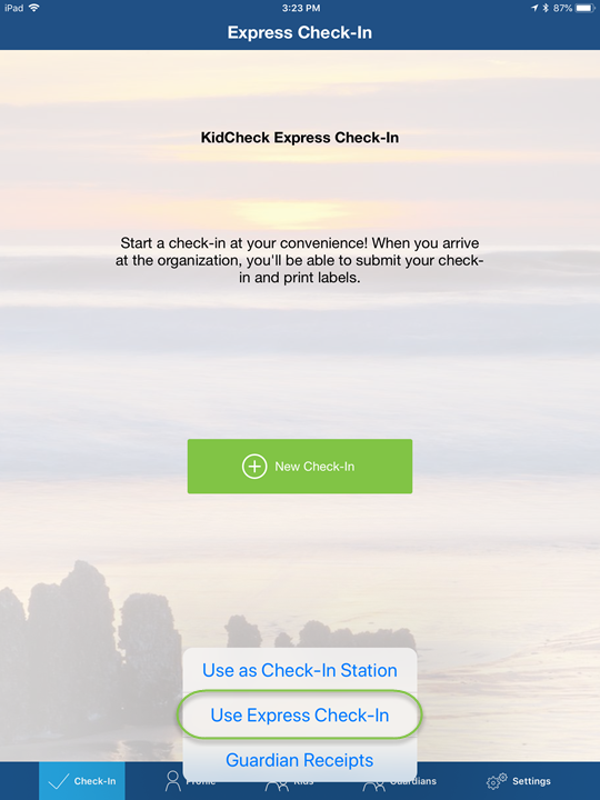 Completing an Express Check-In (for Parents) - KidCheck