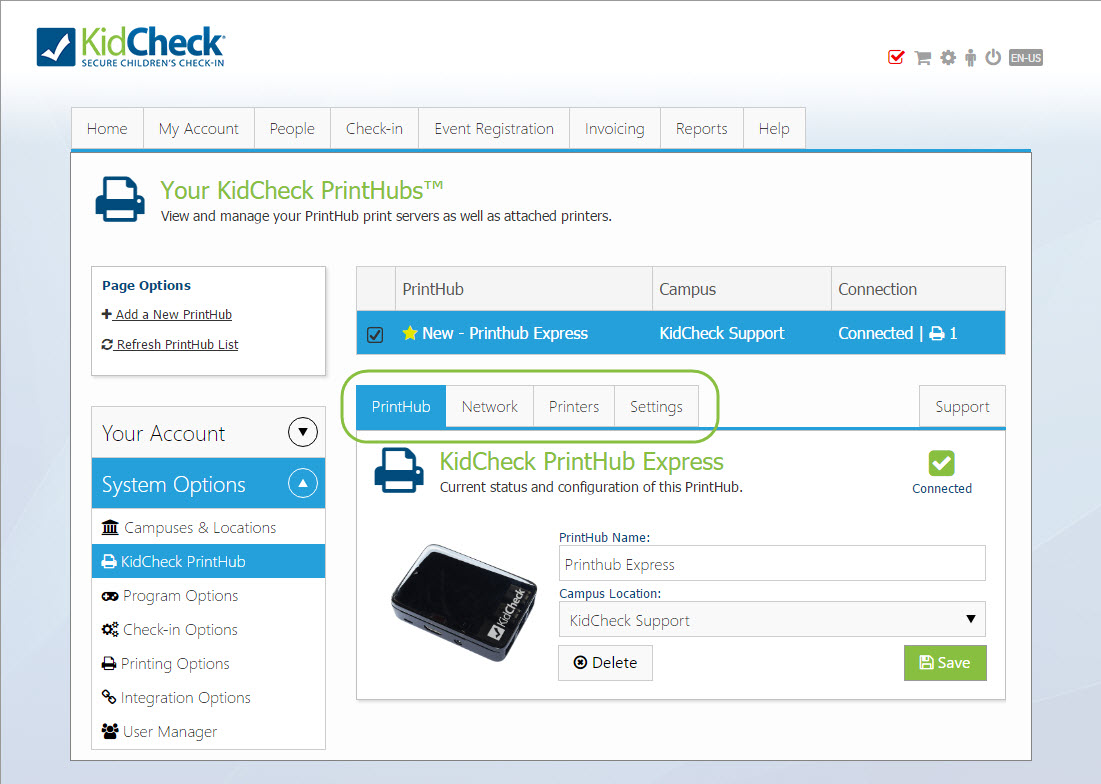 KidCheck PrintHub Express Setup - www.kidcheck.com