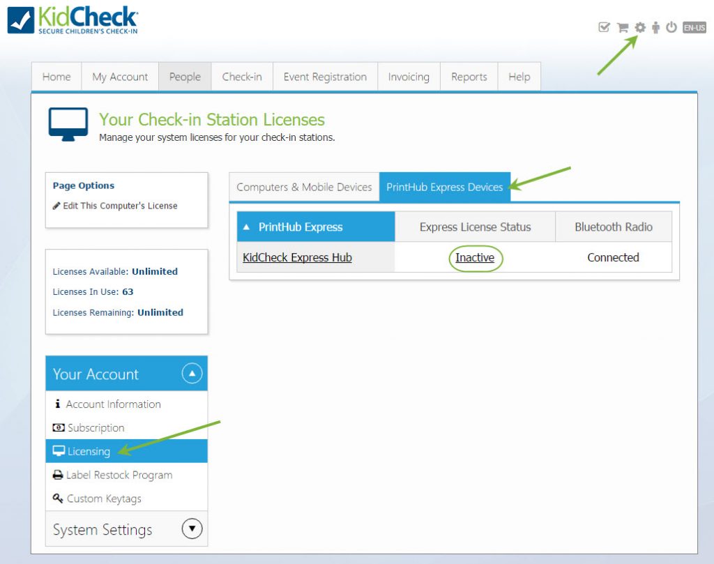 Enabling Express Check-In - KidCheck