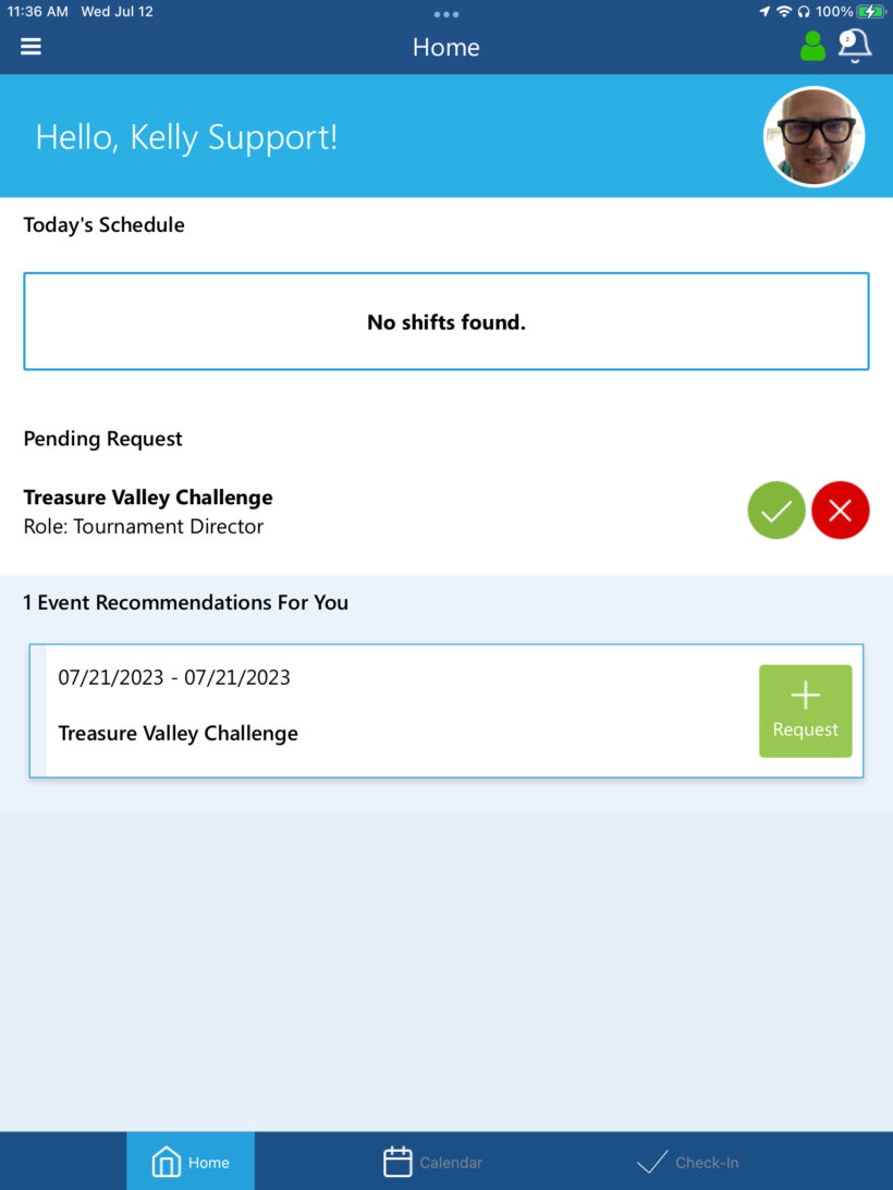 Volunteer Scheduling - KidCheck Mobile App - KidCheck