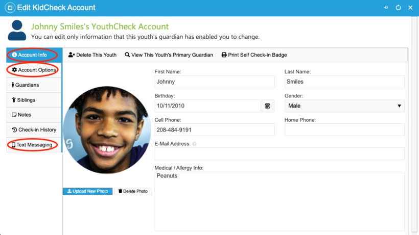 YouthCheck – Template and Admin Tutorial - KidCheck