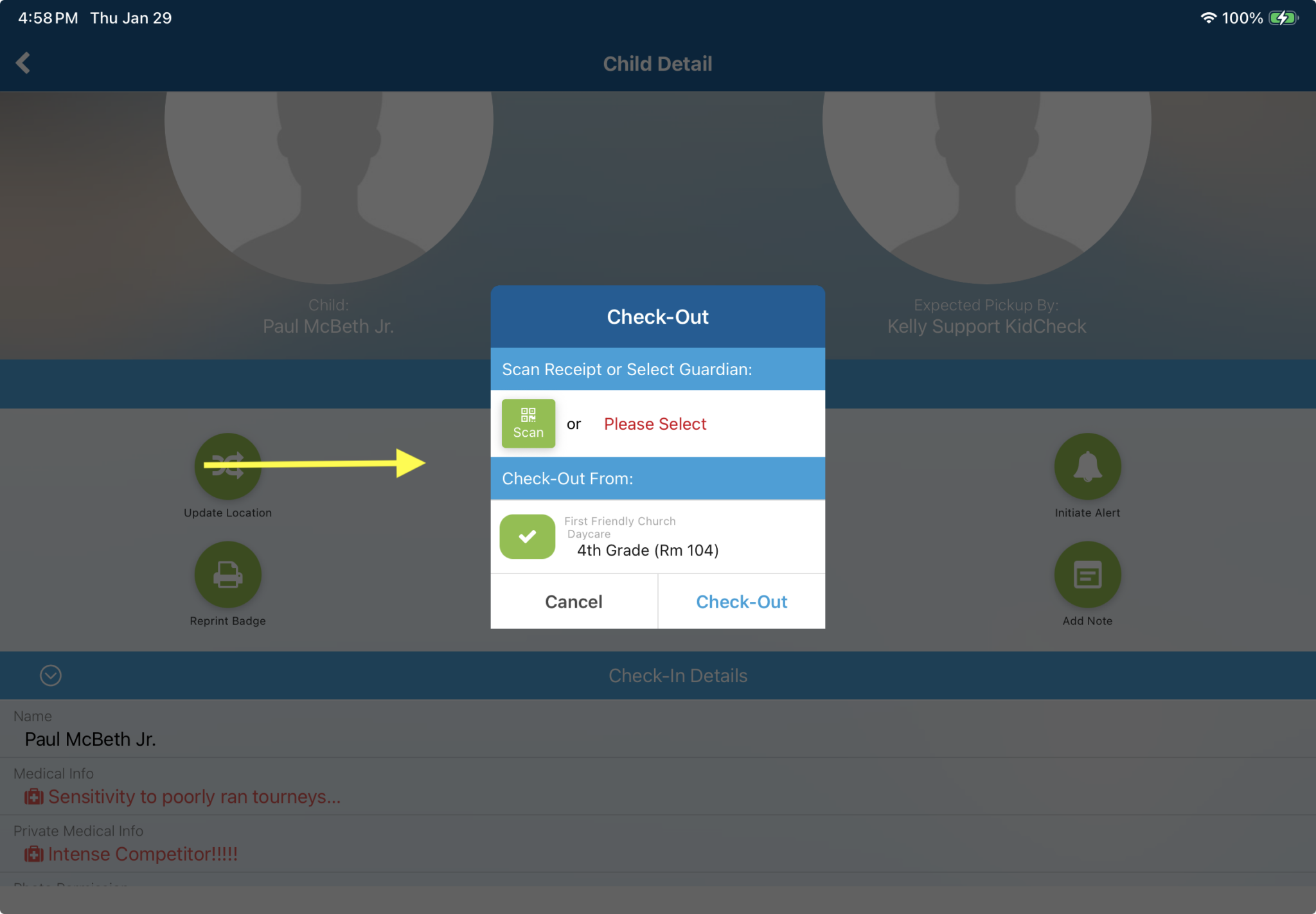 KidCheck Admin App - KidCheck