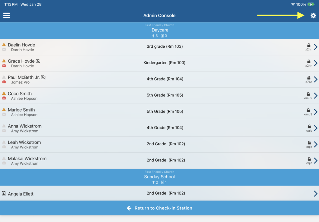 KidCheck Admin App - KidCheck